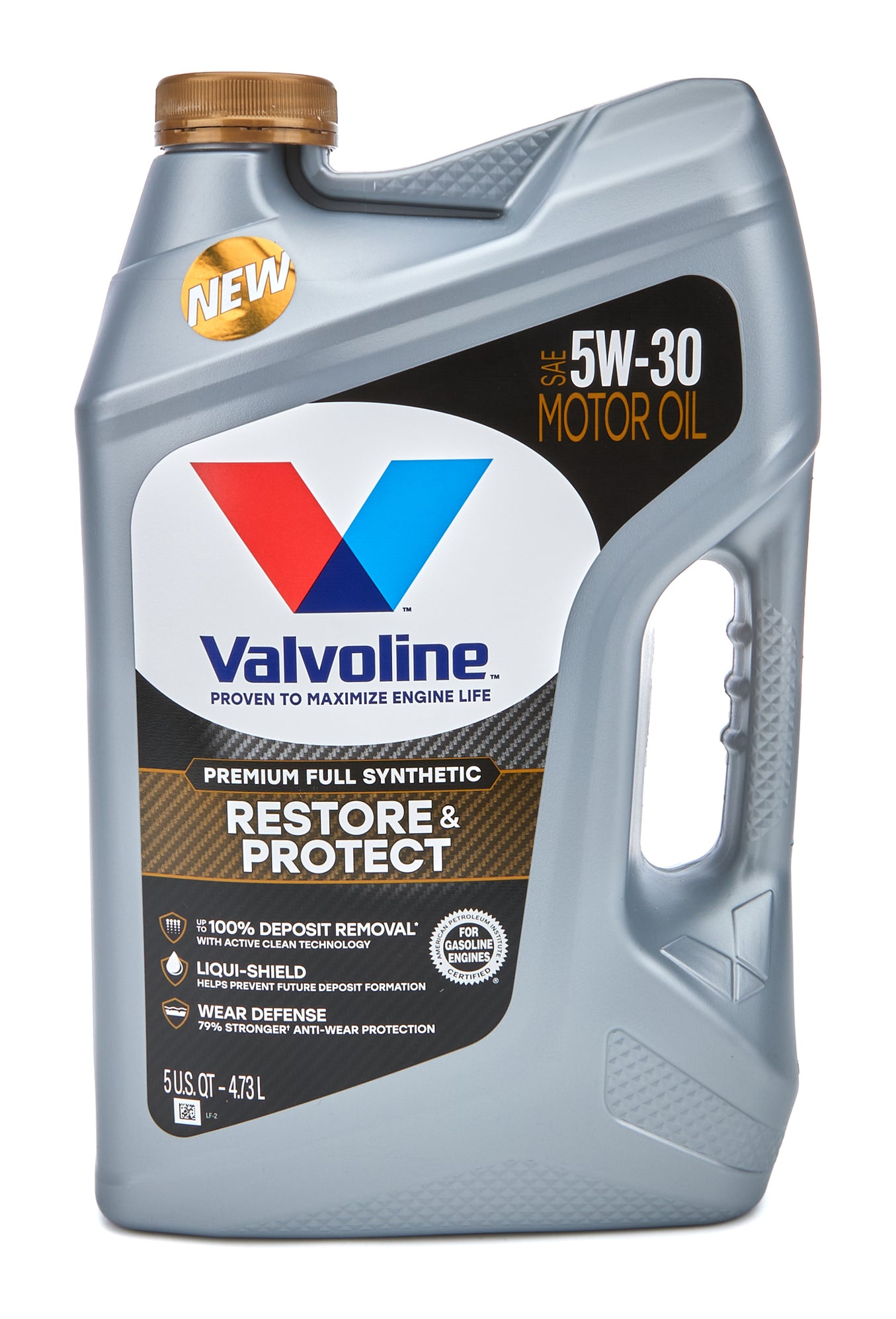 VALVOLINE 904566 5w30 Motor Oil Restore & Protect 5 Quart Bottle ...
