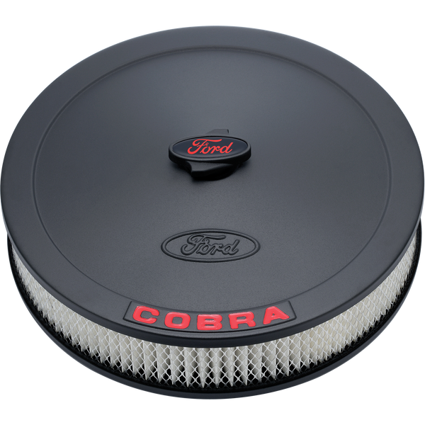 Ford Racing 302-372 Air Cleaner Kit Black Embossed Corbra Logo 13 Inch ...