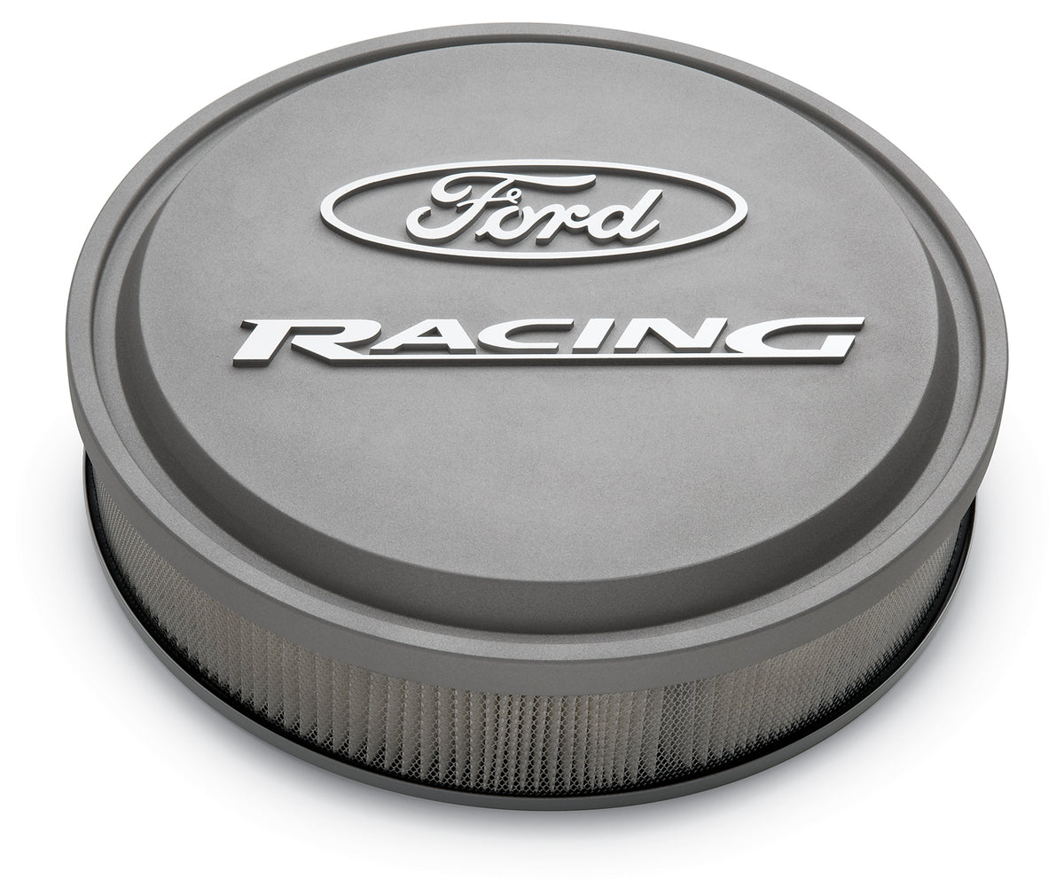 Ford Racing 302-382 Slant-Edge Alunimum Air Cleaner Kit Gray Crinkle ...