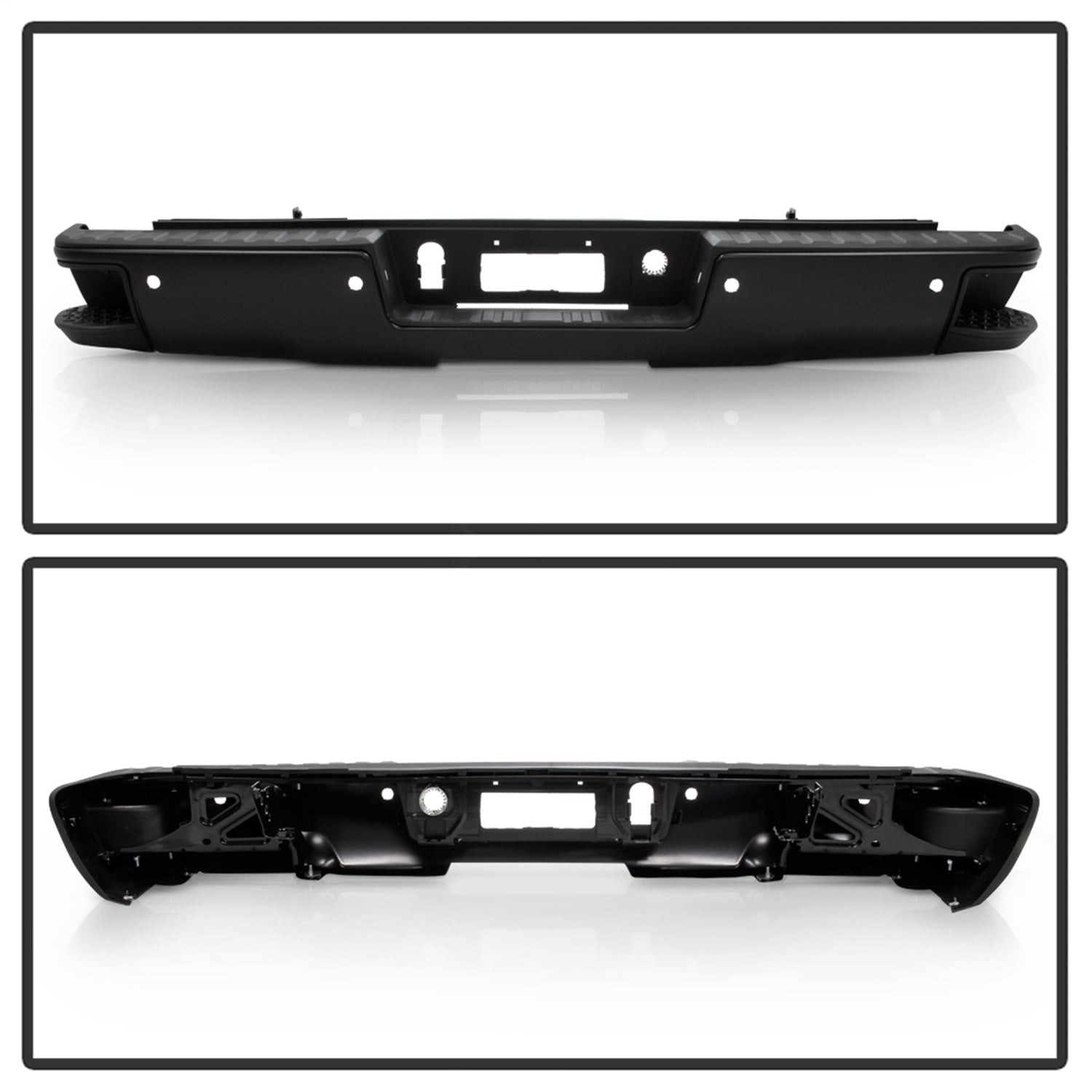 Spyder Auto 9048883 Rear Steel Bumper; Black; OEM PN[23112252-PFM ...