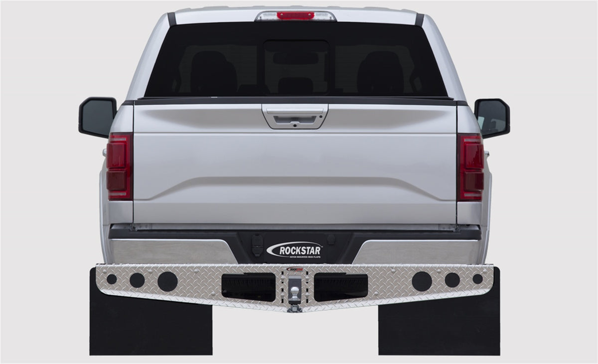 ROCKSTAR Mud Flaps A1020032 ROCKSTAR Hitch Mount Mud Flaps with ...