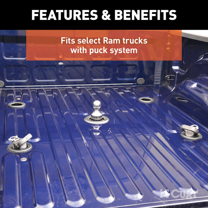 CURT 60618 OEM Puck System 2-5/16in. Gooseneck Kit; Ram (30K) | Truck ...