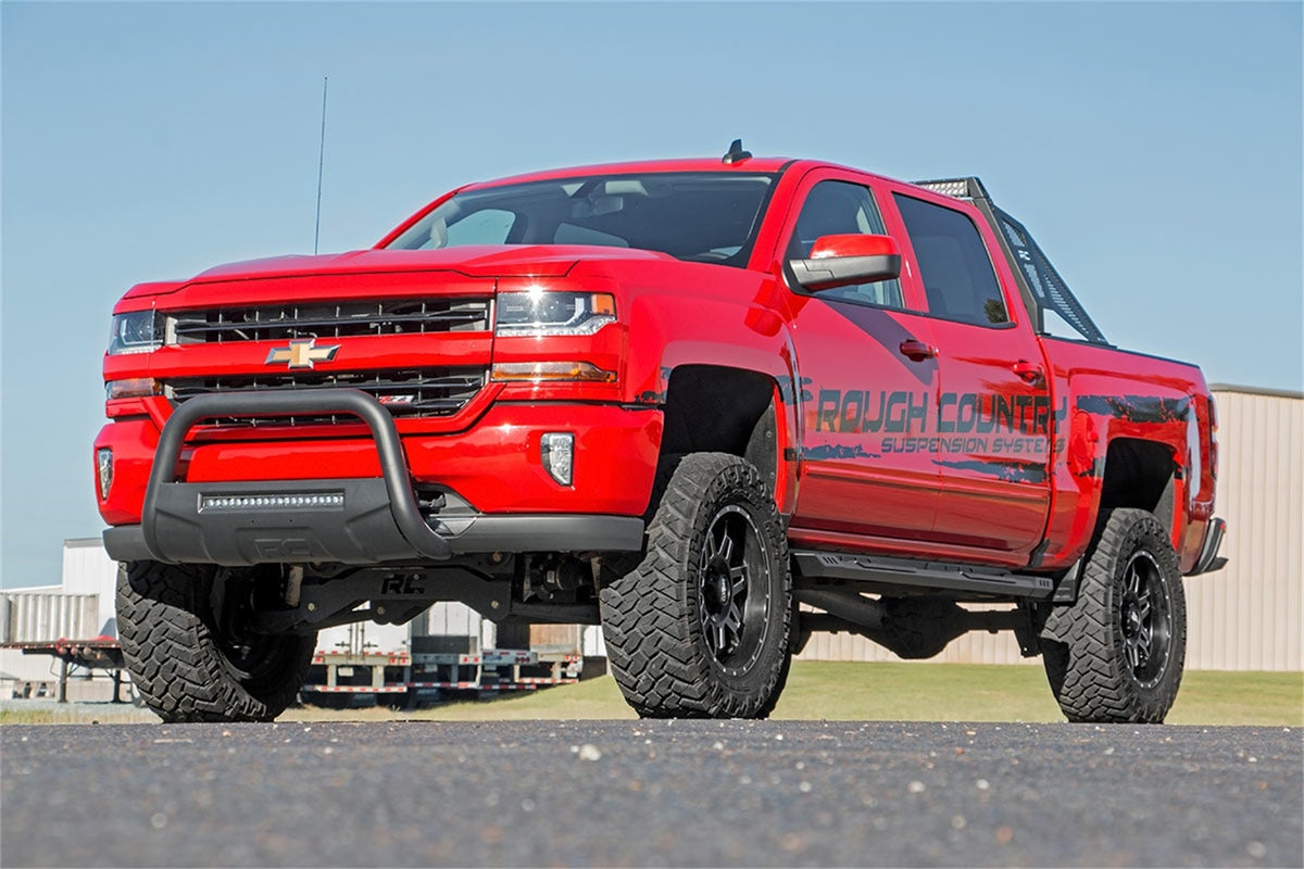 Rough Country SRB071777 HD2 Running Boards 07-19 Silverado/Sierra Ext ...
